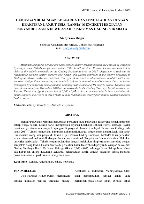 (PDF) HUBUNGAN DUKUNGAN KELUARGA, PENGETAHUAN, DENGAN KEAKTIFAN LANJUT USIA (Lansia) MENGIKUTI ...