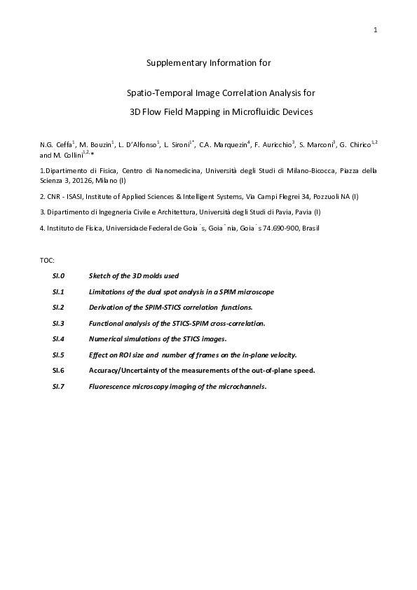 (PDF) Spatiotemporal Image Correlation Analysis for 3D Flow Field Mapping in Microfluidic Devices