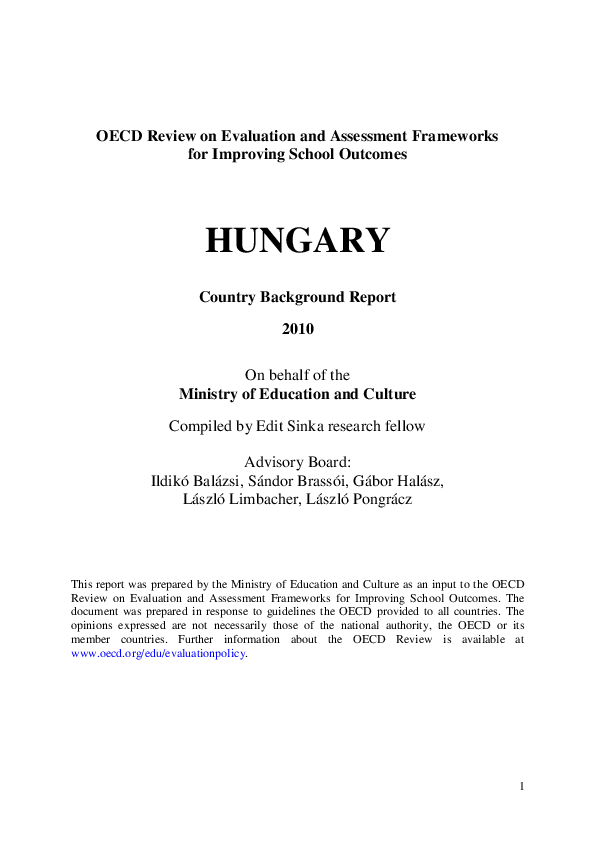 (PDF) The OECD Review on Evaluation and Assessment Frameworks for ...