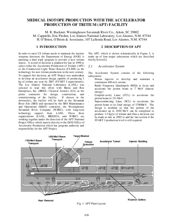 (PDF) Medical Isotope Production With The Accelerator Production of ...