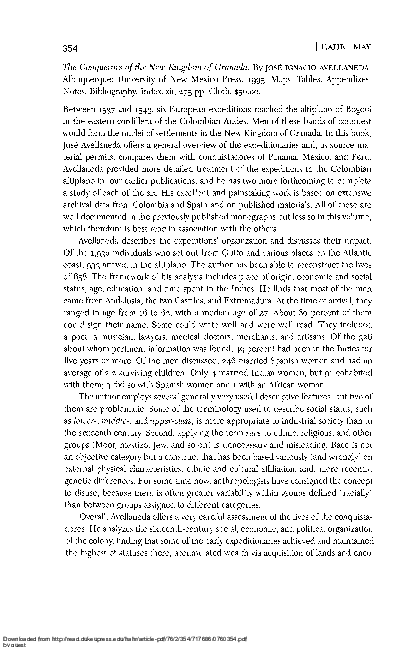 (PDF) The Conquerors of the New Kingdom of Granada