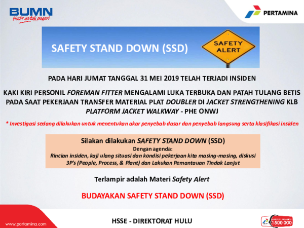 (PDF) SAFETY STAND DOWN (SSD