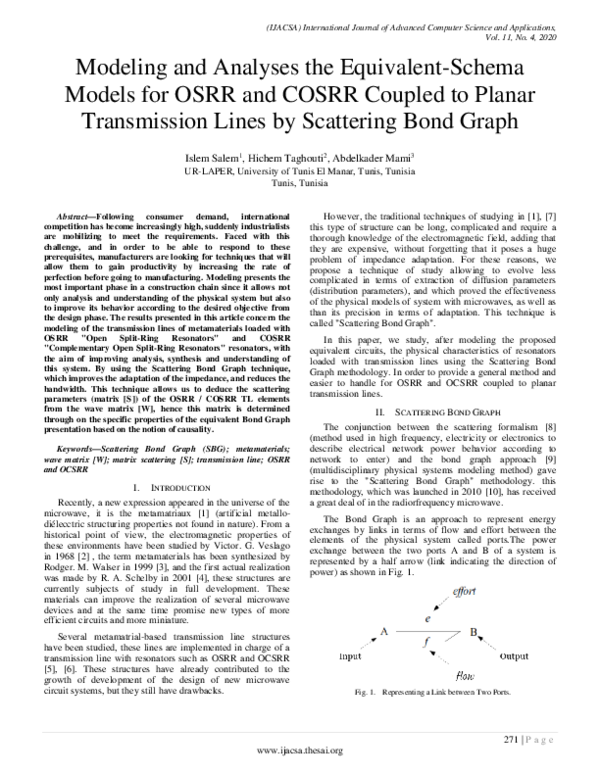 (PDF) Modeling and Analyses the Equivalent-Schema Models for OSRR and ...