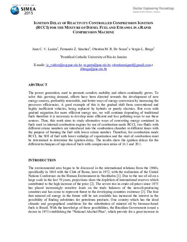(PDF) Ignition Delay of Reactivity Controlled Compression Ignition ...