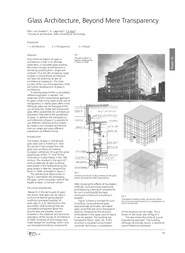 (PDF) Glass Architecture, Beyond Mere Transparency = Architecture 2 ...