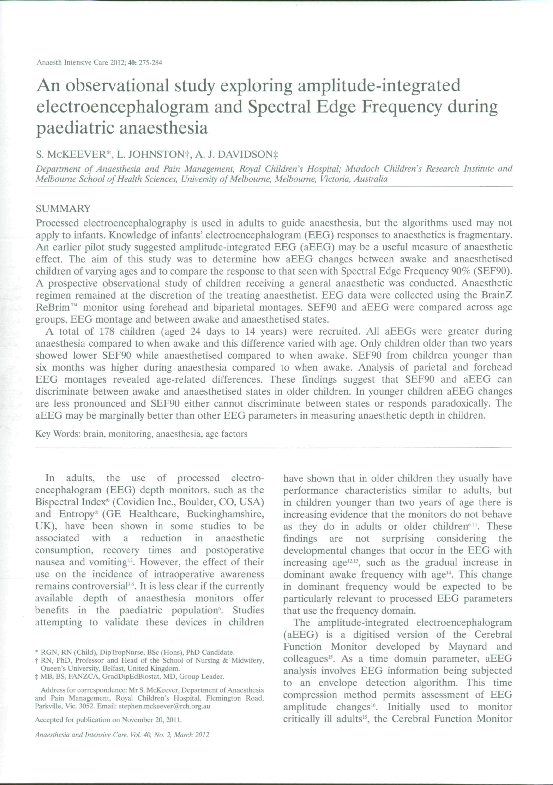 (PDF) An observational study exploring amplitude-integrated ...