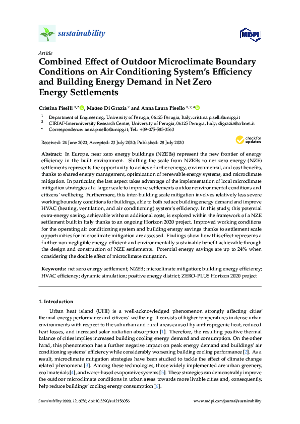 (PDF) Combined Effect of Outdoor Microclimate Boundary Conditions on ...
