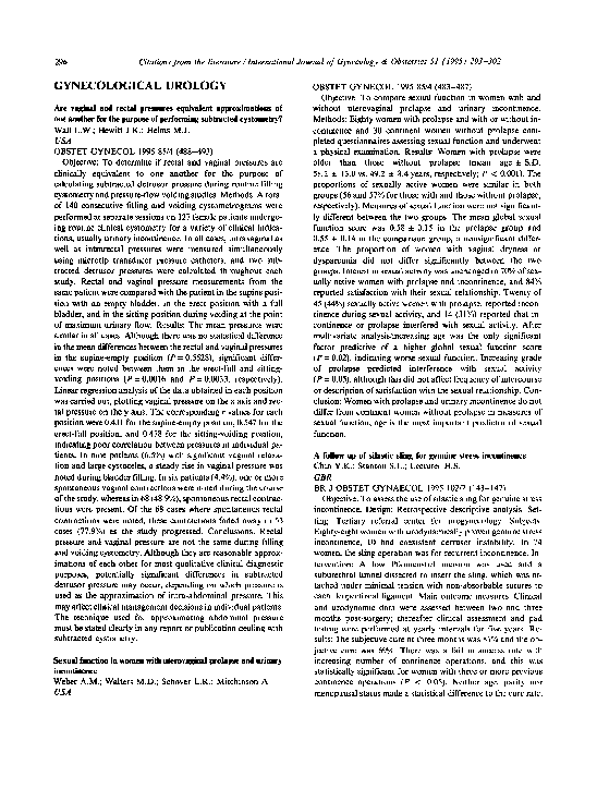 (PDF) Are vaginal and rectal pressures equivalent approximations of one ...