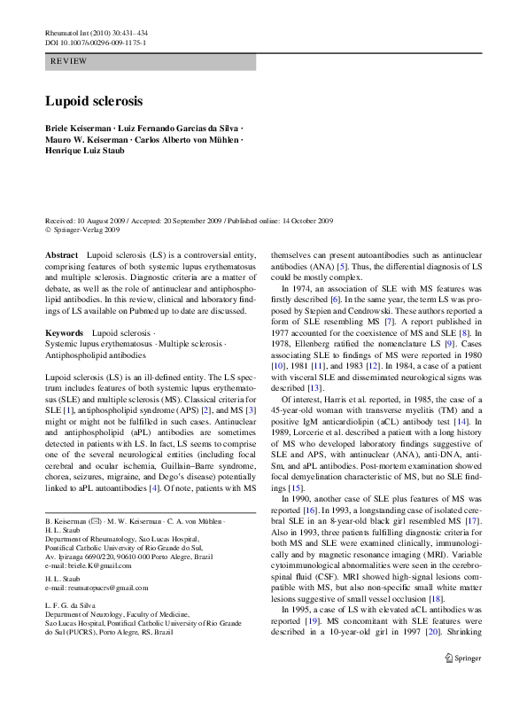 (PDF) Lupoid sclerosis
