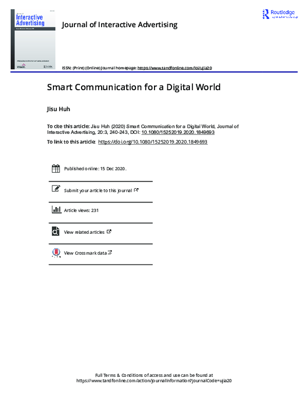 (PDF) Smart Communication for a Digital World