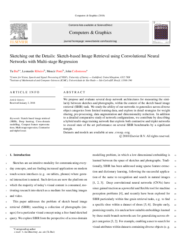 (PDF) Sketching out the details: Sketch-based image retrieval using convolutional neural ...