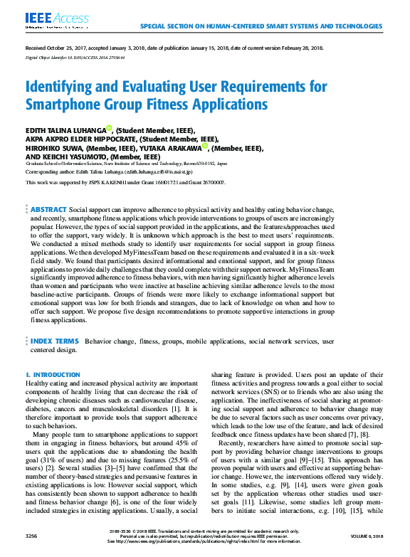 (PDF) Identifying and Evaluating User Requirements for Smartphone Group ...