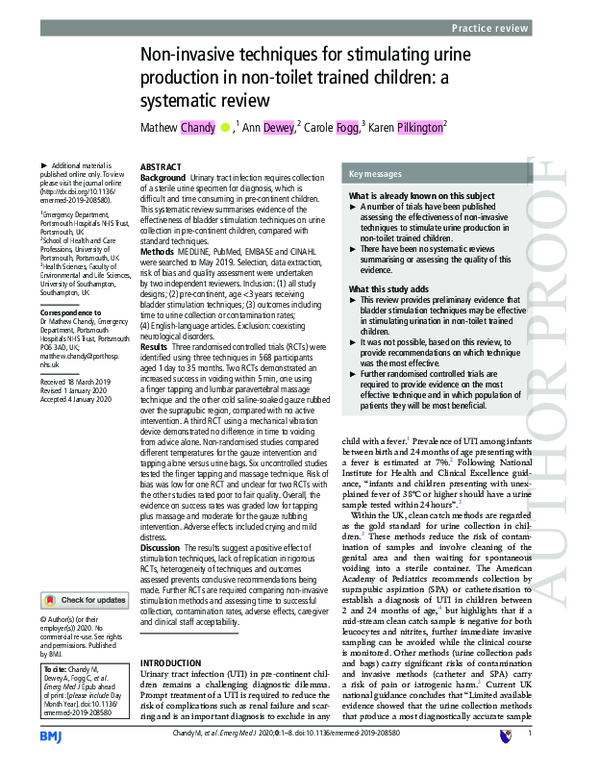 (PDF) Non-invasive techniques for stimulating urine production in non ...
