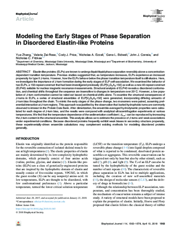 (PDF) Modeling the Early Stages of Phase Separation in Disordered ...
