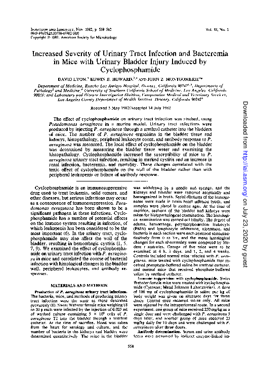 (PDF) Increased severity of urinary tract infection and bacteremia in ...