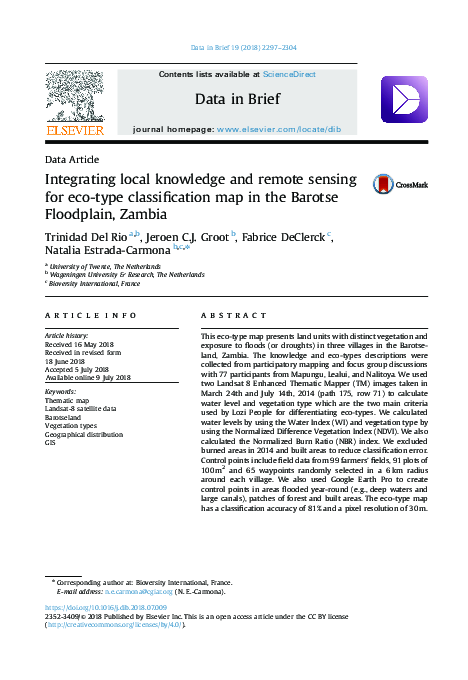 (PDF) Integrating local knowledge and remote sensing for eco-type ...