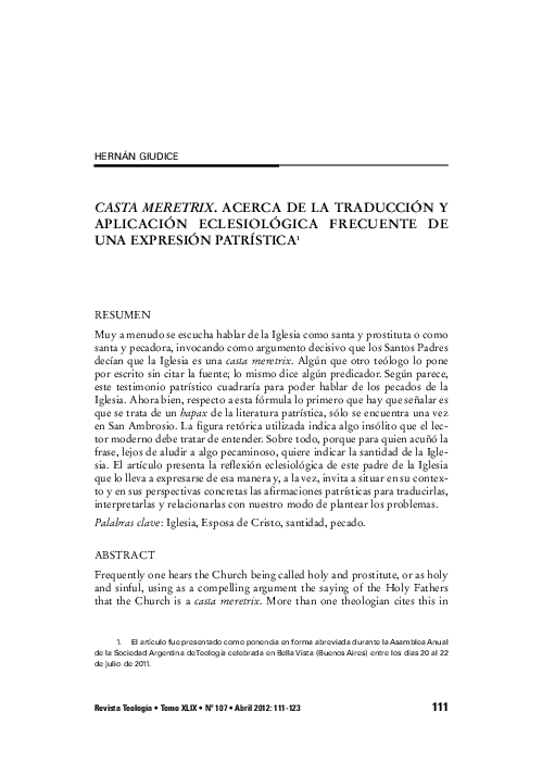 (PDF) Casta Meretrix": acerca de la traducción y aplicación ...