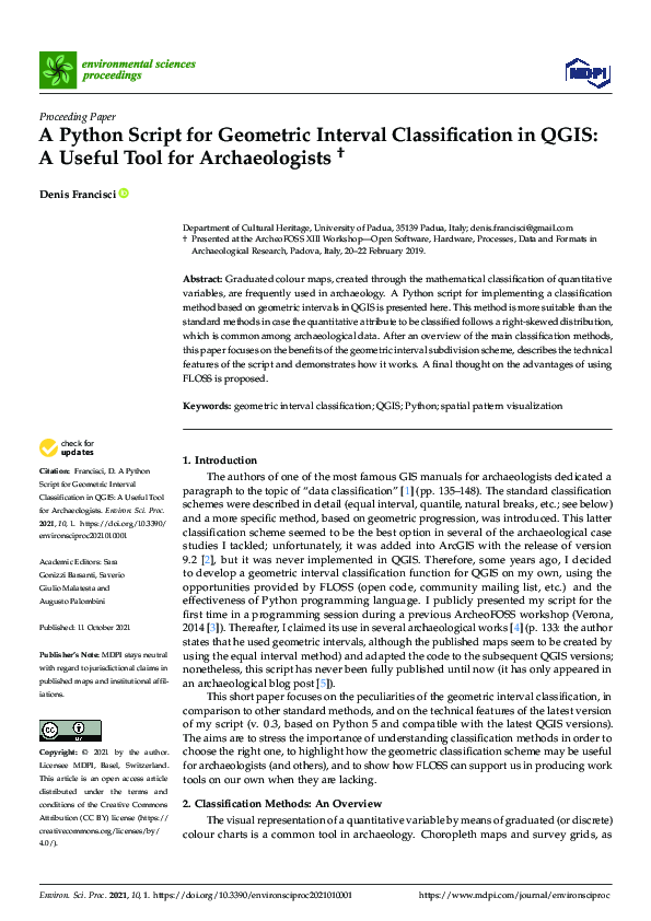 (PDF) A Python Script for Geometric Interval Classification in QGIS: A ...