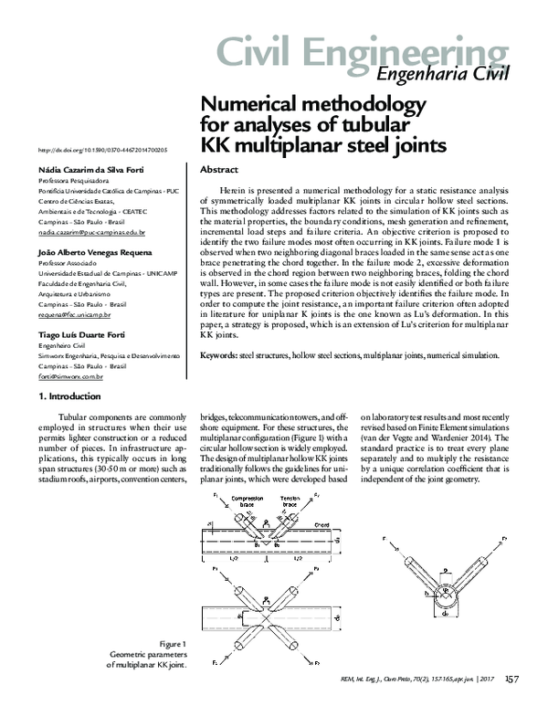 (PDF) Numerical methodology for analyses of tubular KK multiplanar ...