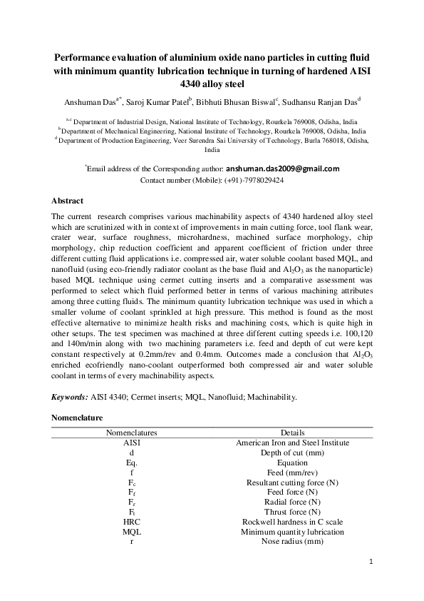 (PDF) Performance evaluation of aluminium oxide nano particles in cutting fluid with MQL ...