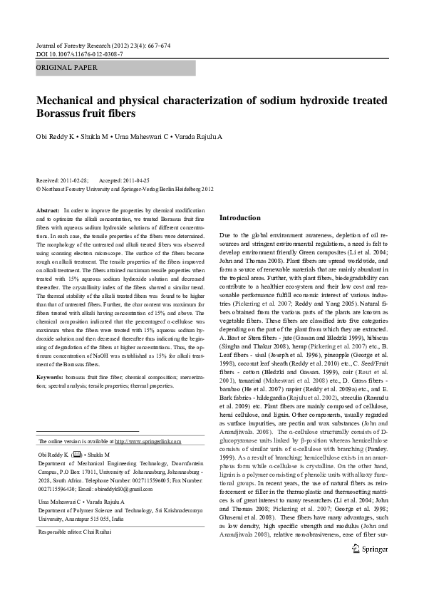 (PDF) Mechanical and physical characterization of sodium hydroxide ...