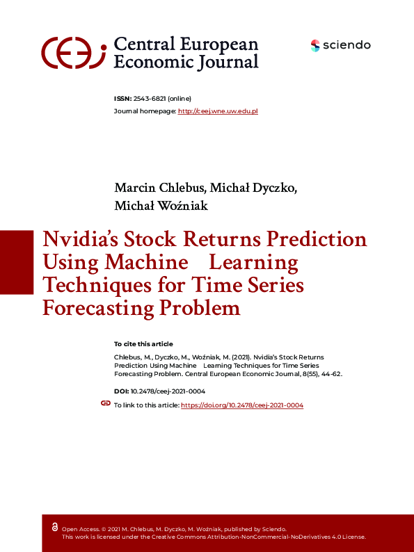 (PDF) Nvidia's Stock Returns Prediction Using Machine Learning ...