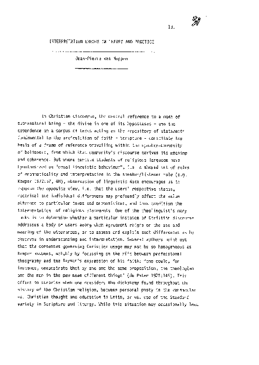 (PDF) Interpretation Errors in Theory and Practice