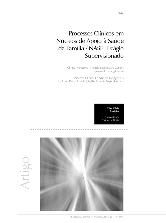 (PDF) Processos clínicos em Núcleos de Apoio à Saúde da Família / NASF ...