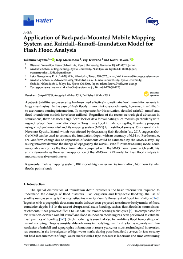 (PDF) Application of Backpack-Mounted Mobile Mapping System and ...