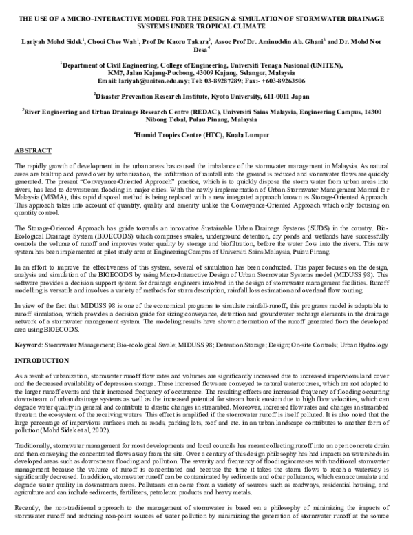 (PDF) The Use of a Micro-Interactive Model for the Design & Simulation ...