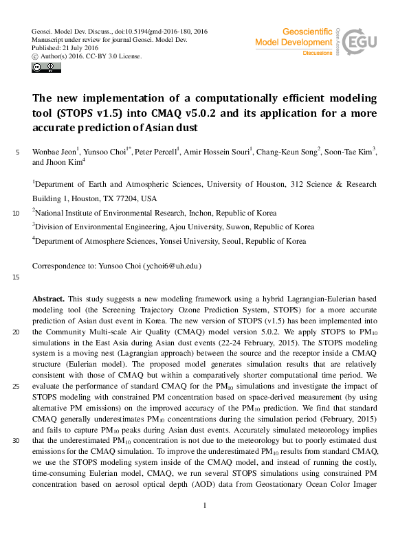 Pdf The New Implementation Of A Computationally Efficient Modeling