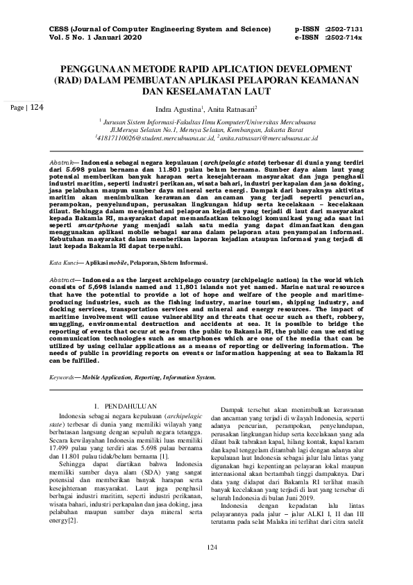 (PDF) Penggunaan Metode Rapid Aplication Development (RAD) Dalam ...