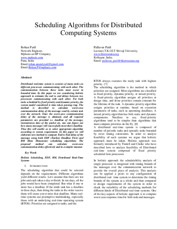 (PDF) NEW METHOD TO CALCULATE WORST-CASE COMMUNICATION DELAY IN DISTRIBUTED REAL-TIME SYSTEMS