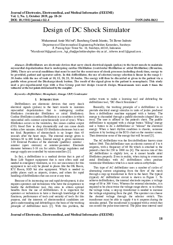 (PDF) DC Shock Simulator