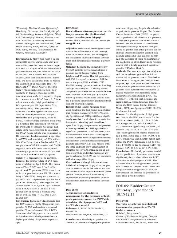 (PDF) POD-08.07: A comparison of predictive nomograms for the presence ...