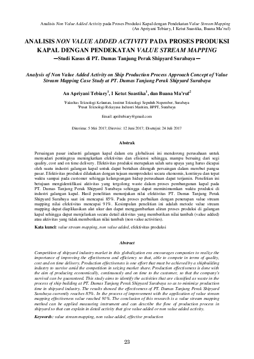 PDF Analysis Of Non Value Added Activity On Ship Production Process Approach Concept Of Value pdf-analysis-of-non-value-added-activity-on-ship-production-process-approach-concept-of-value