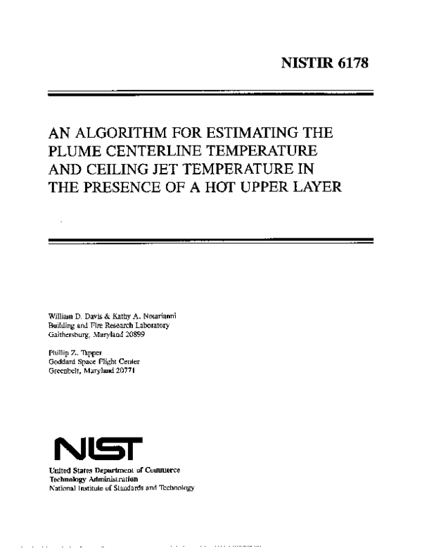 (PDF) An algorithm for estimating the plume centerline temperature and ...