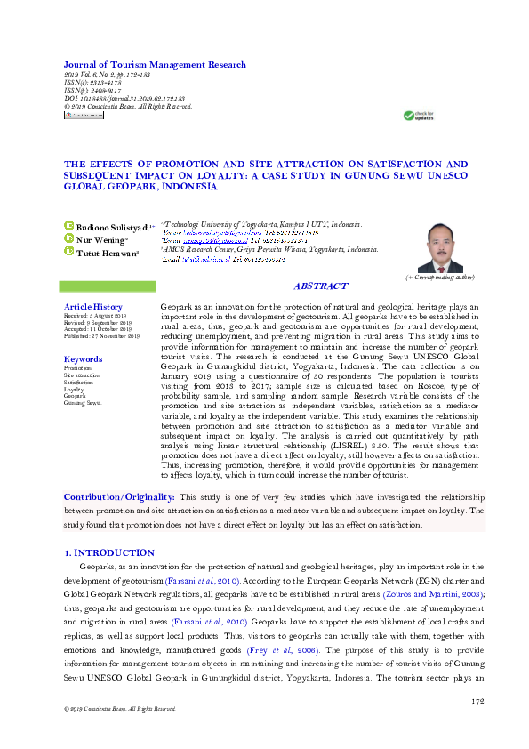 (PDF) The Effects of Promotion and Site Attraction on Satisfaction and ...