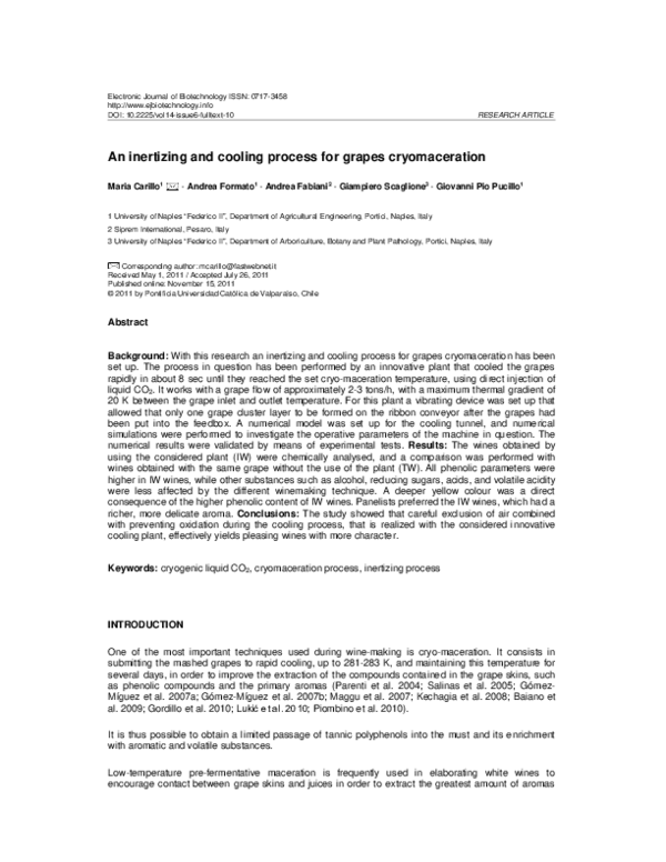 (PDF) An inertizing and cooling process for grapes cryomaceration