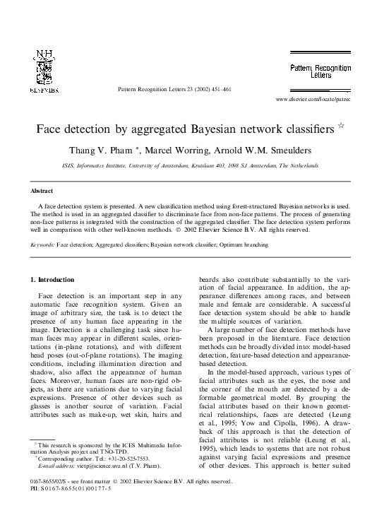 (PDF) Face detection by aggregated Bayesian network classifiers