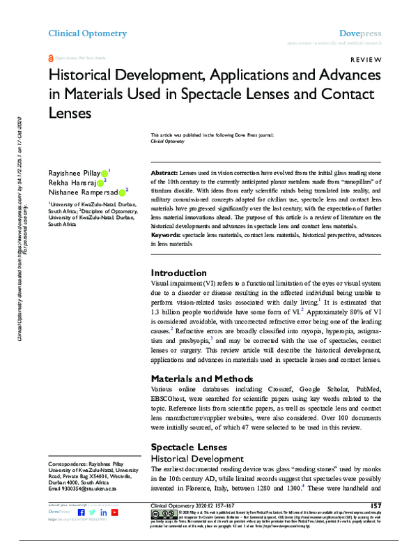 (PDF) Historical Development, Applications and Advances in Materials ...