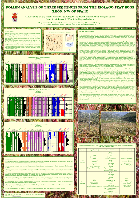 (PDF) Pollen analysis of three sequences from the Riolago peat bogs ...