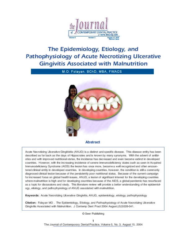 (PDF) The epidemiology, etiology, and pathophysiology of acute ...