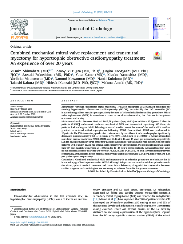 (PDF) Combined mechanical mitral valve replacement and transmitral ...