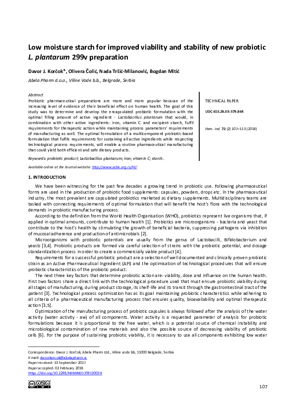 (PDF) Low moisture starch for improved viability and stability of new ...