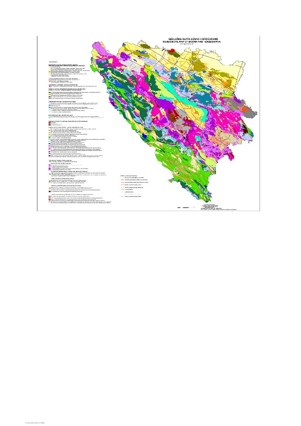 (PDF) Geological map of Bosnia and Herzegovina