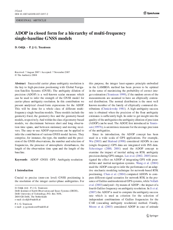 (PDF) ADOP in closed form for a hierarchy of multi-frequency single ...