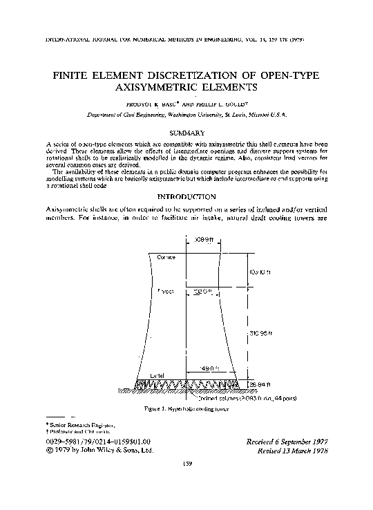 (PDF) Finite element discretization of open-type axisymmetric elements ...