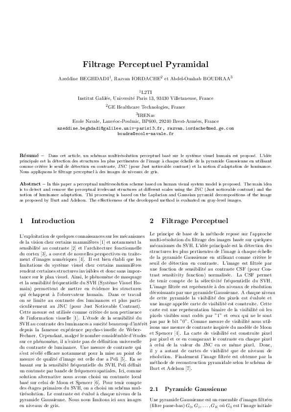 (PDF) Filtrage perceptuel pyramidal | Abdel Boudraa - Academia.edu