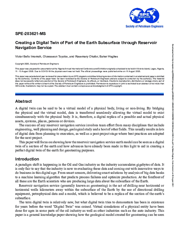 (PDF) SPE-203621-MS Creating a Digital Twin of Part of the Earth ...